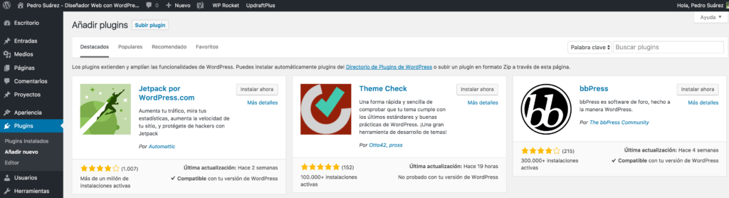 Plugins en WordPress. Qué son y cómo instalarlos
